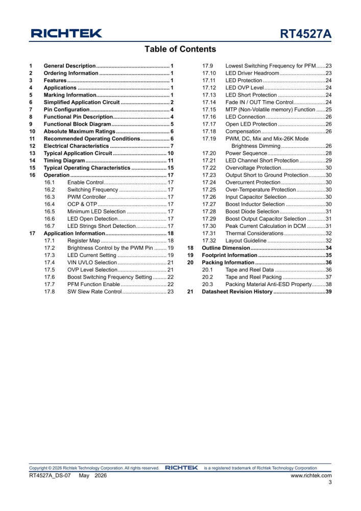 RT4527A technical document page 3