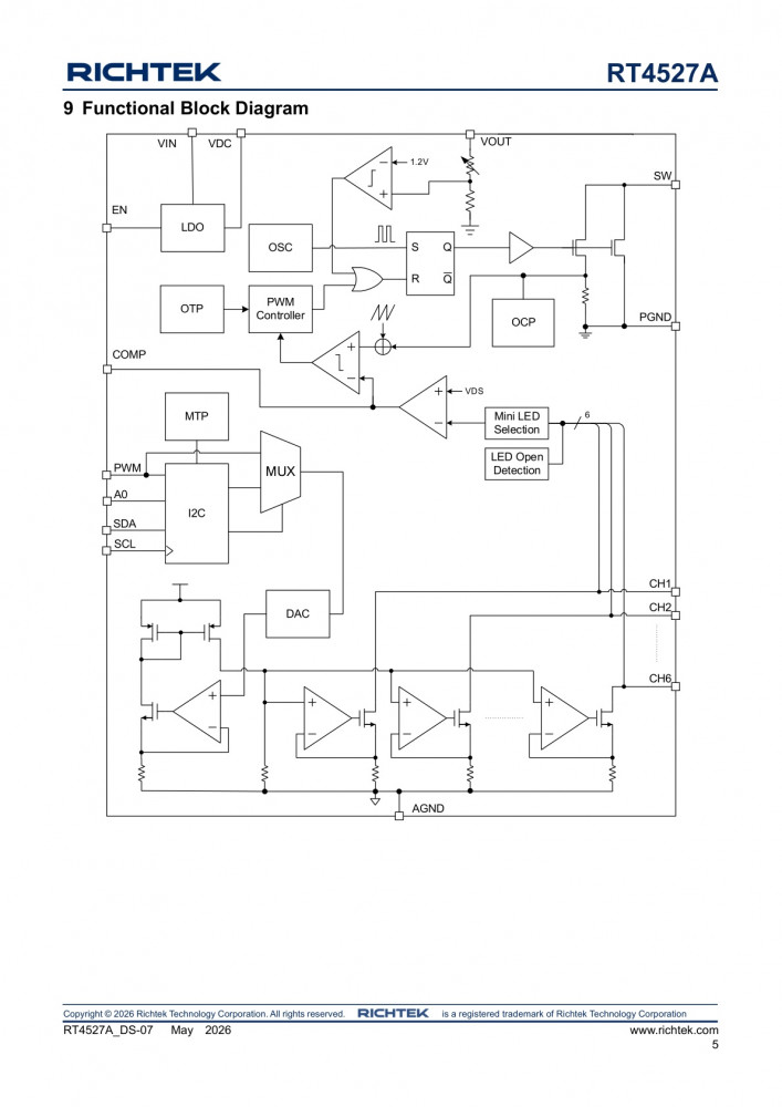 RT4527A technical document page 5