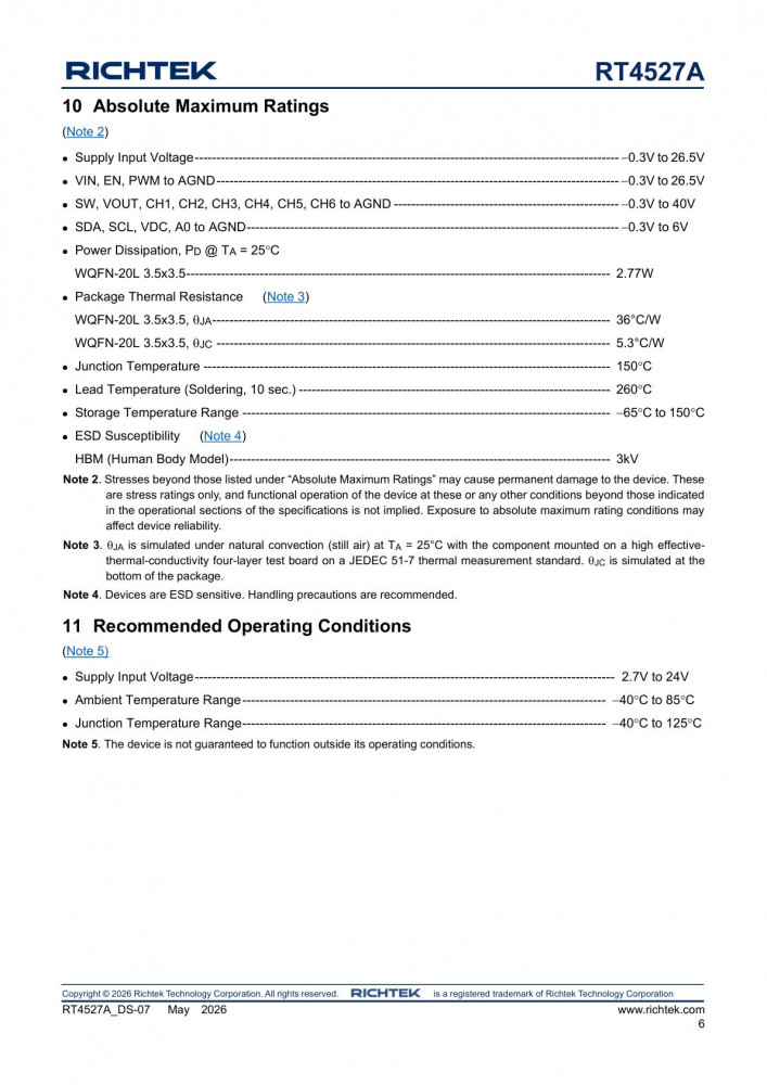 RT4527A technical document page 6