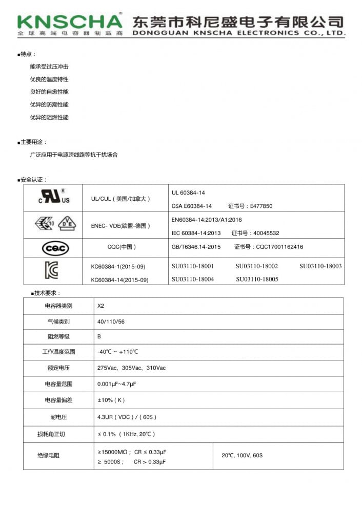 KNSCHA MPX474K31D3KN03800 specification page 3