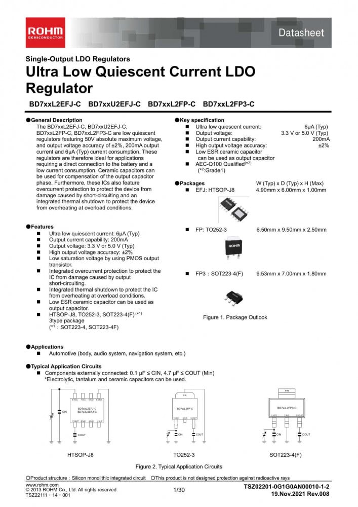 BD733L2EFJ-CE2 datasheet page 1