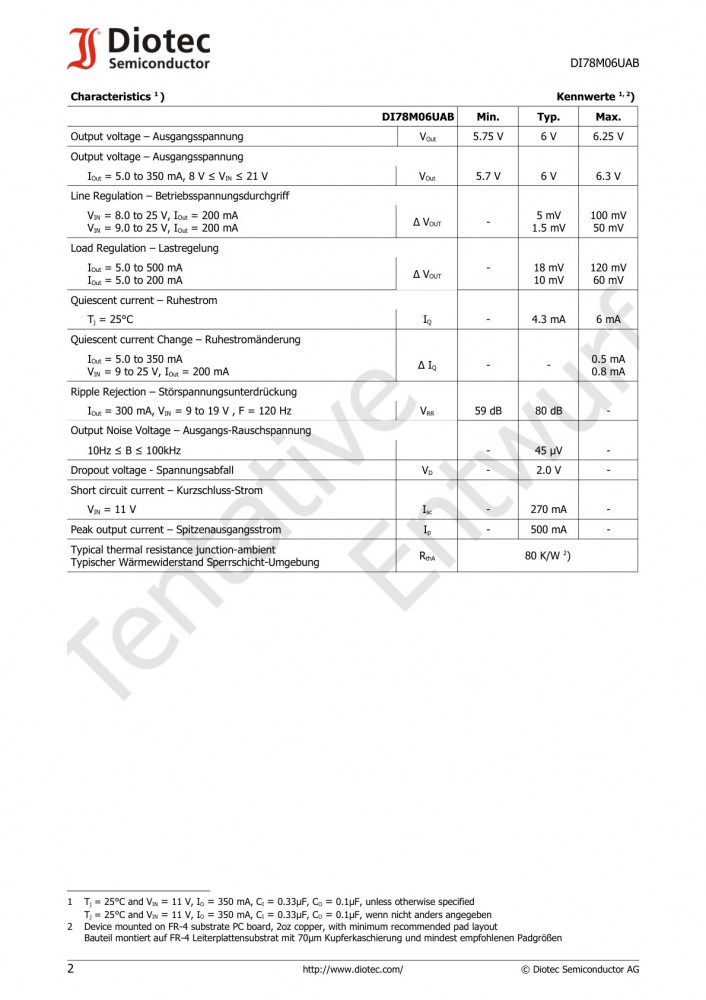 DI78M06UAB datasheet page 2