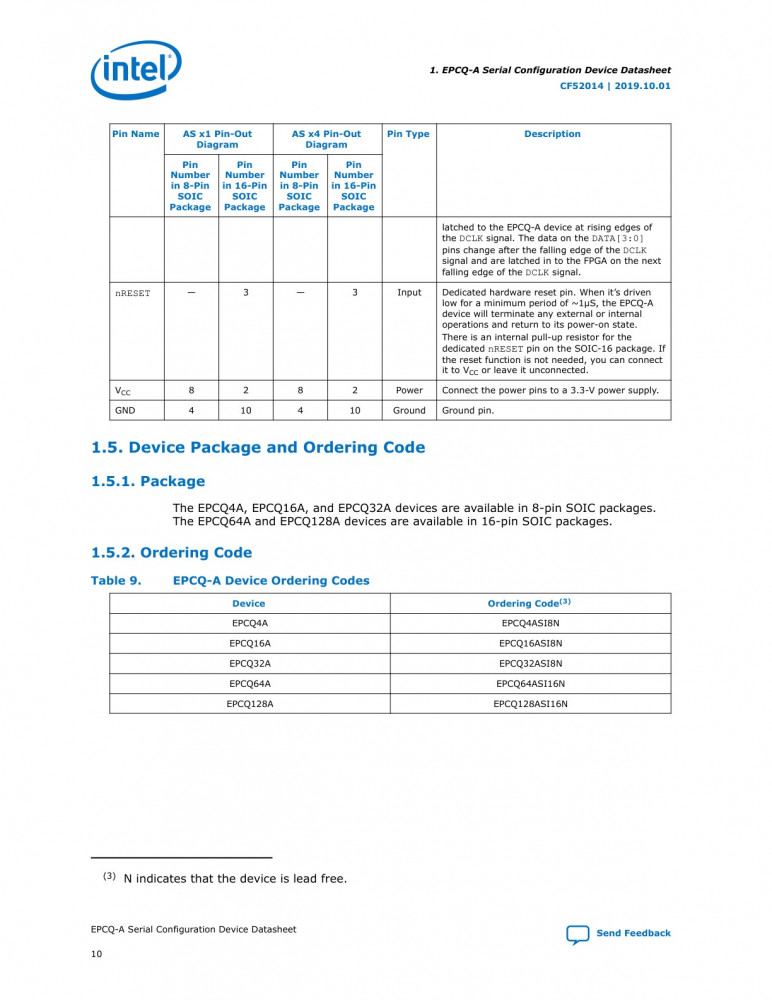 EPCQ-A datasheet page 10