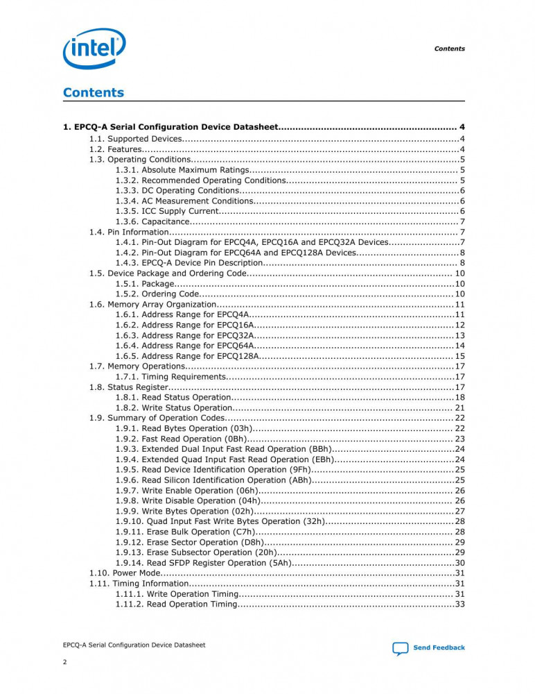 EPCQ-A datasheet page 2