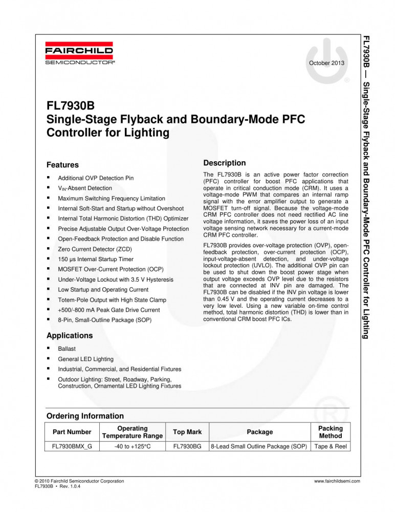 FL7930B datasheet page 2