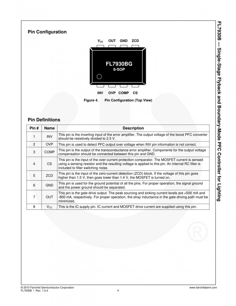 FL7930B datasheet page 5