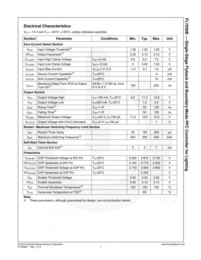 FL7930B datasheet page 8