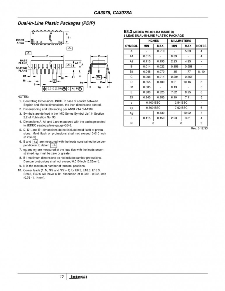 CA3078AT technical document page 10