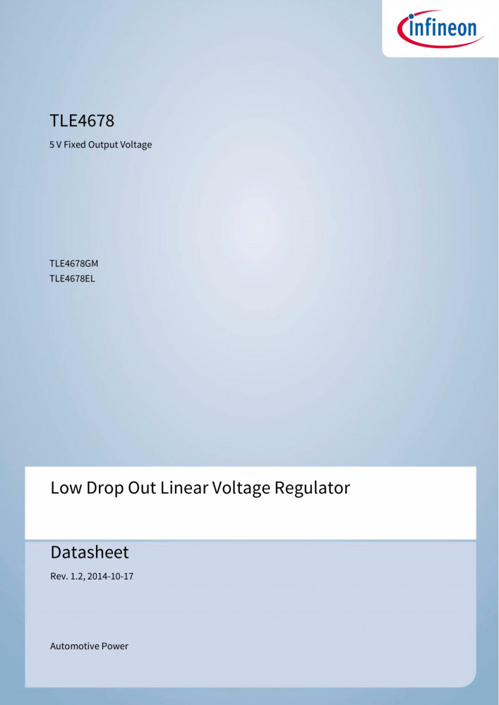 Infineon datasheet page 1
