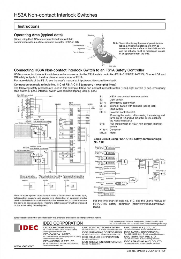 IDEC HS3A documentation page 8