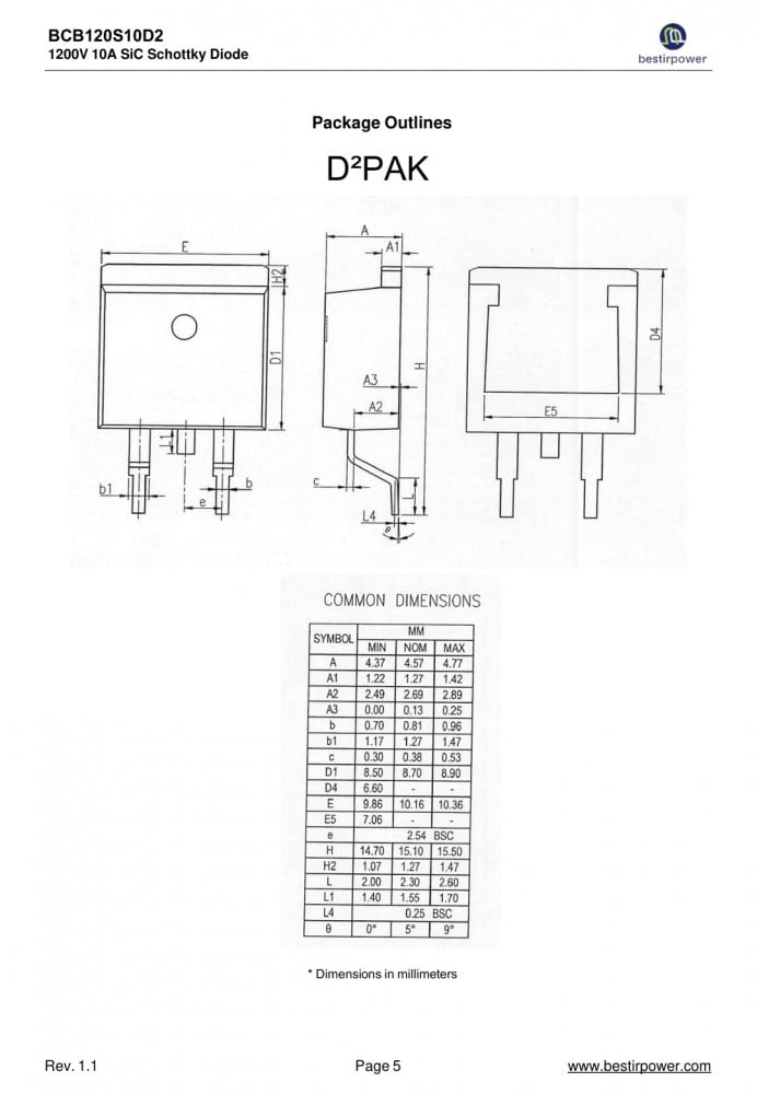 BCB120S10D2 datasheet page 5