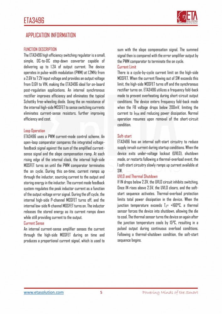 ETA3496S2F datasheet page 5
