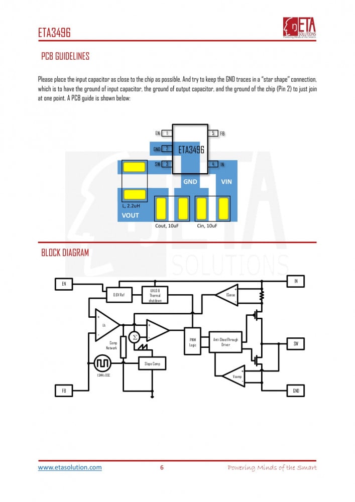 ETA3496S2F datasheet page 6