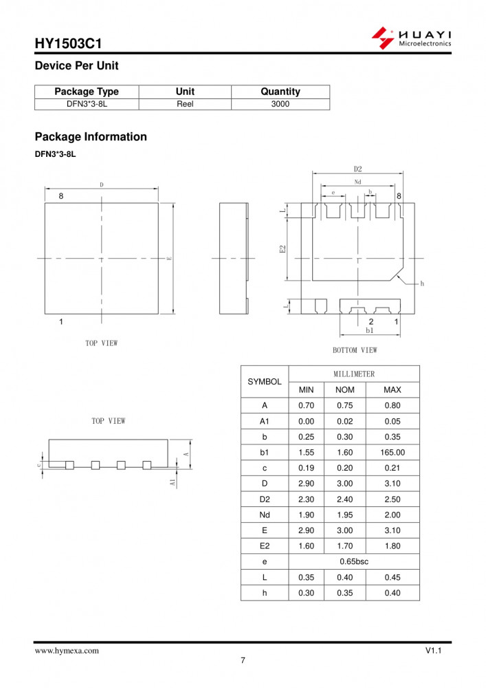 HY1503C1 datasheet page 7