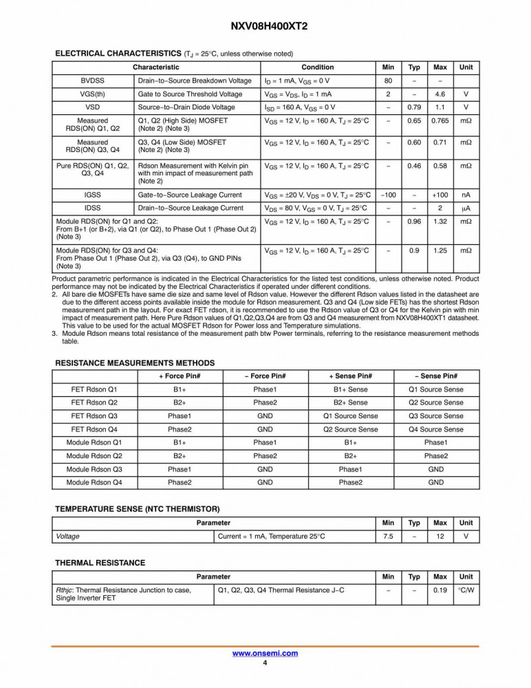 NXV08H400XT2 datasheet page 4