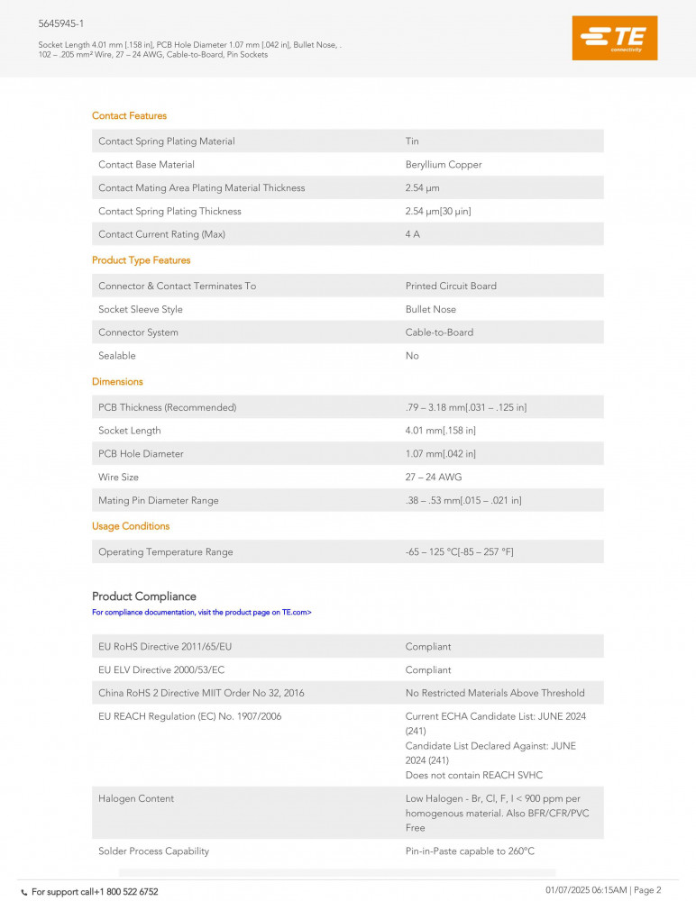 5645945-1 technical document page 2