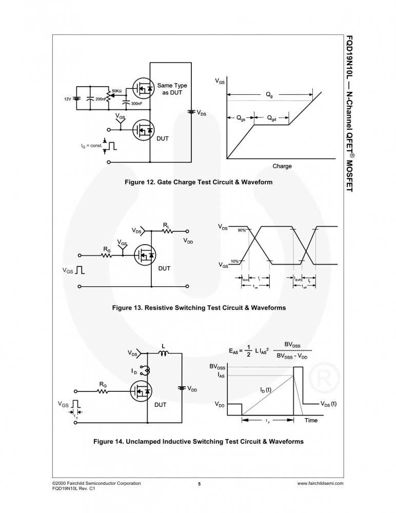 FQD19N10LTM datasheet page 6