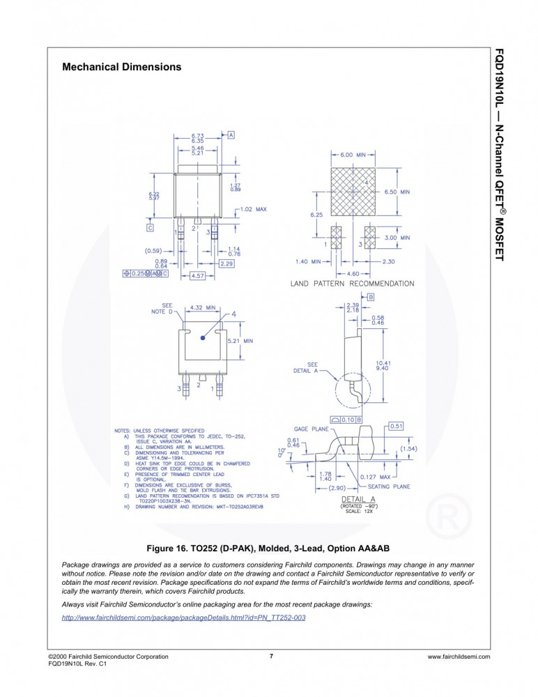 FQD19N10LTM datasheet page 8