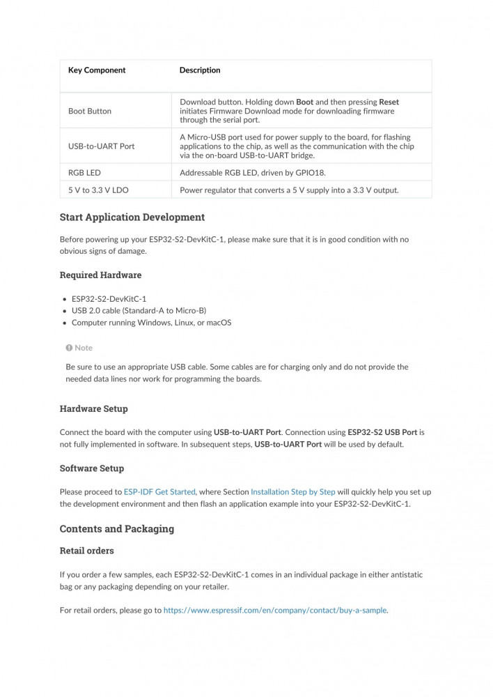 ESP32-S2-DEVKITC-1 documentation page 3