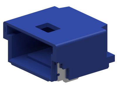 1.00mm Pitch, Pico-Clasp PCB Header, Single Row, Right-Angle, Surface Mount, Tin Plated, Friction Lock, 2 Circuits, Blue for sale