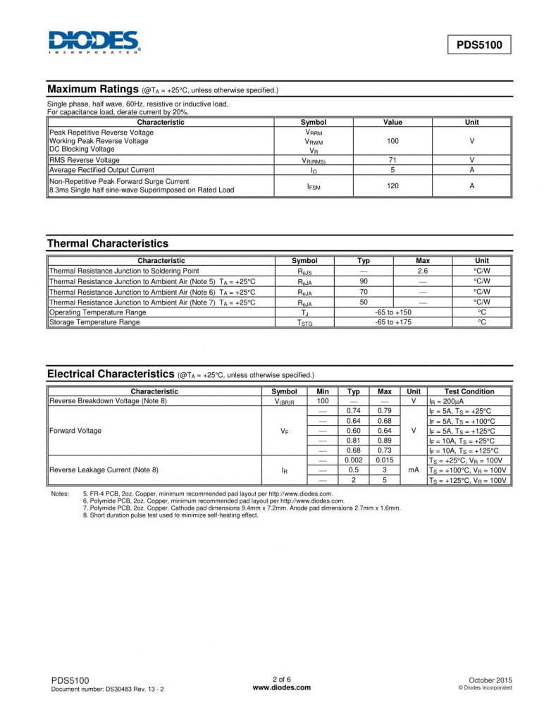 PDS5100-13 datasheet page 2