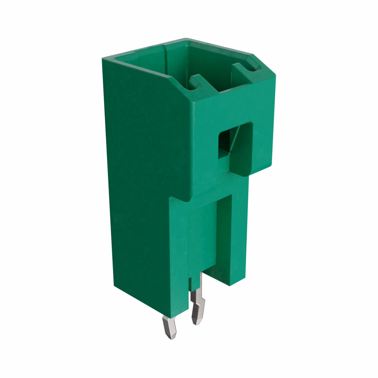2.00mm Pitch I/O PCB Receptacle, Upright-Style, Phosphor Bronze Shell, 10 Circuits