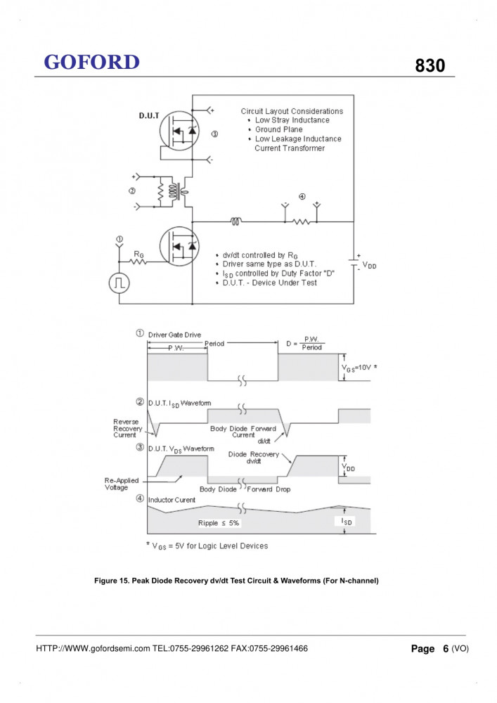 GOFORD 830F datasheet page 6