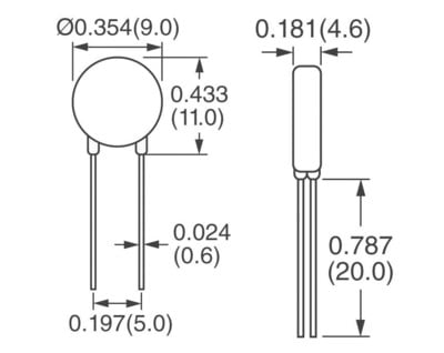 BOURNS MOV-07D391KTR Metal Oxide Varistor (MOV) for sale