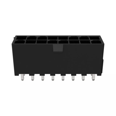 Mini-Fit Jr. Reflow Solder Capable Header, 4.20mm Pitch, Dual Row, Vertical, 16 Circuits, 1.57mm PCB Thickness, without PCB Pegs, LCP Housing, with Tin (Sn) Plating, Glow-Wire Capable, Tray for sale