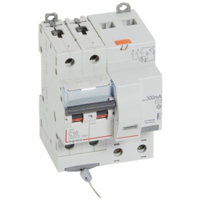 RCBO DX3 6000A 2 pole 16A curve C type AC 300mA for sale