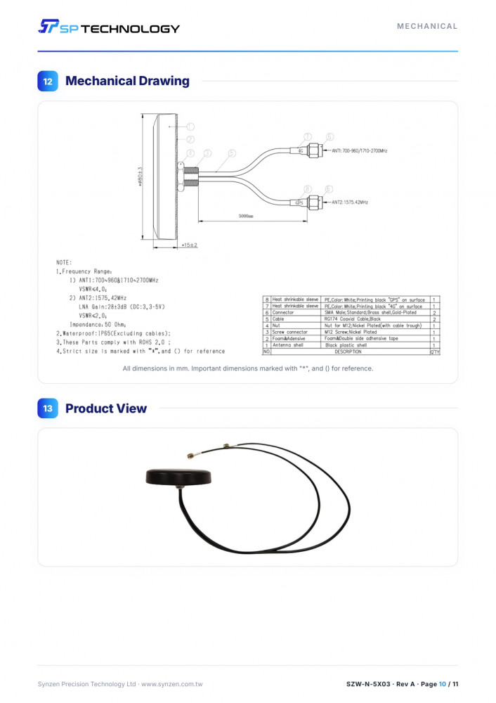 SZW-N-5X03 technical document page 10