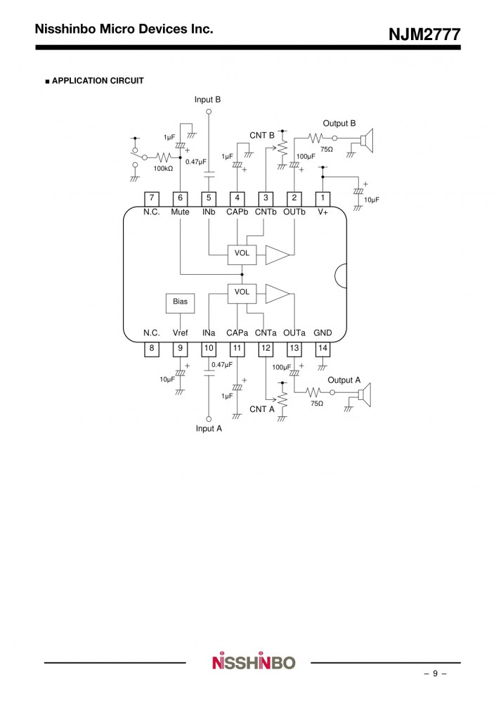 NJM2777 datasheet page 9