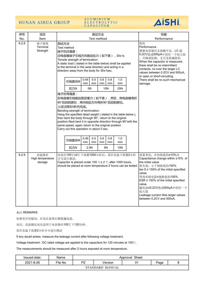 AISHI PZ specification page 8