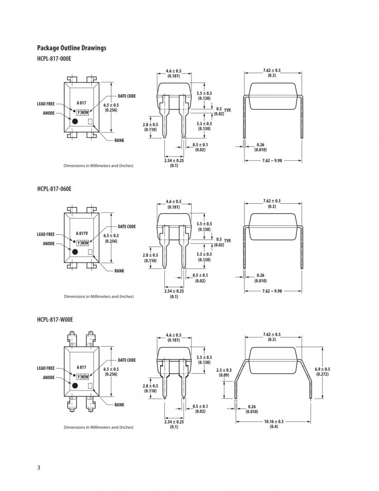 HCPL-817 datasheet page 3