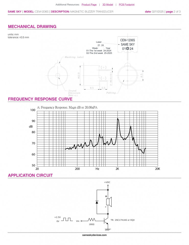 CEM-1206S technical document page 2