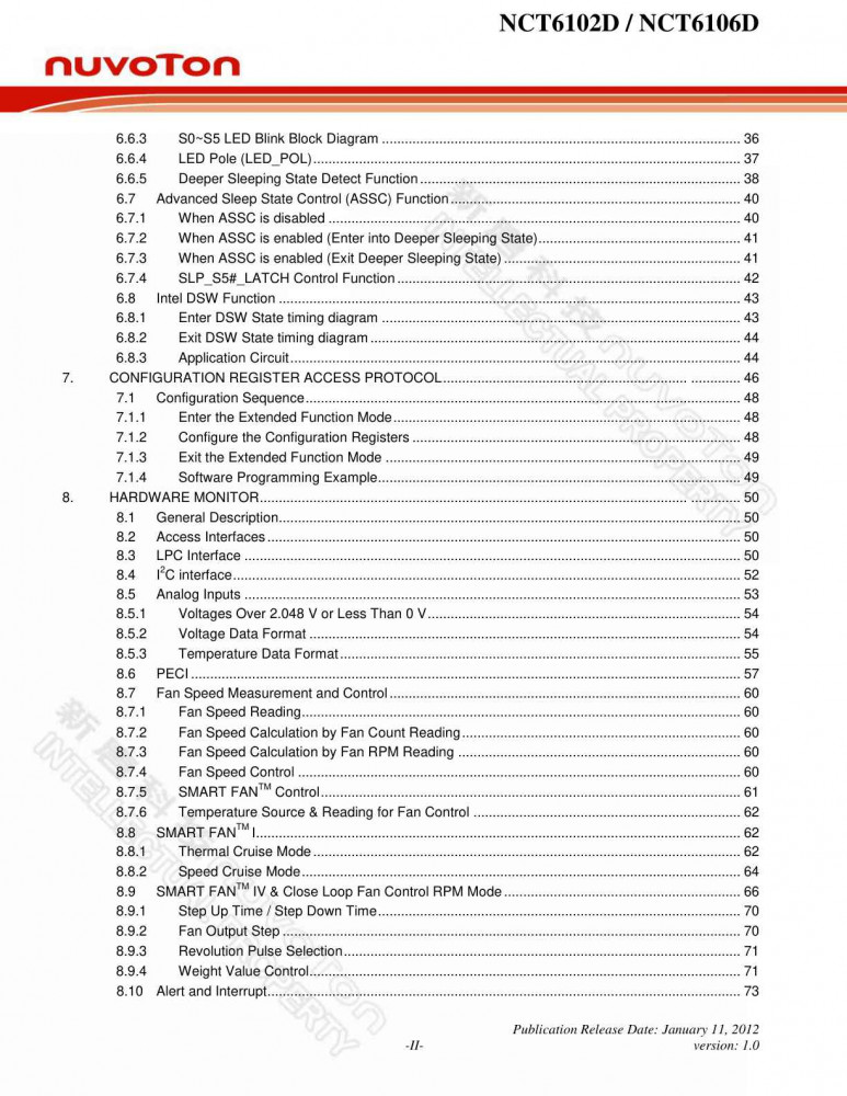 NCT6102D datasheet page 3