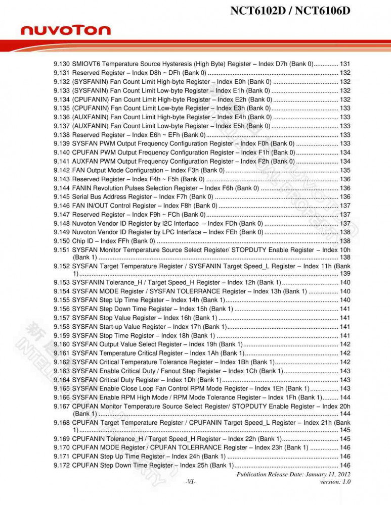 NCT6102D datasheet page 7