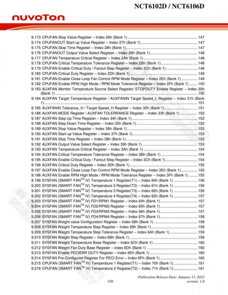 NCT6102D datasheet page 8