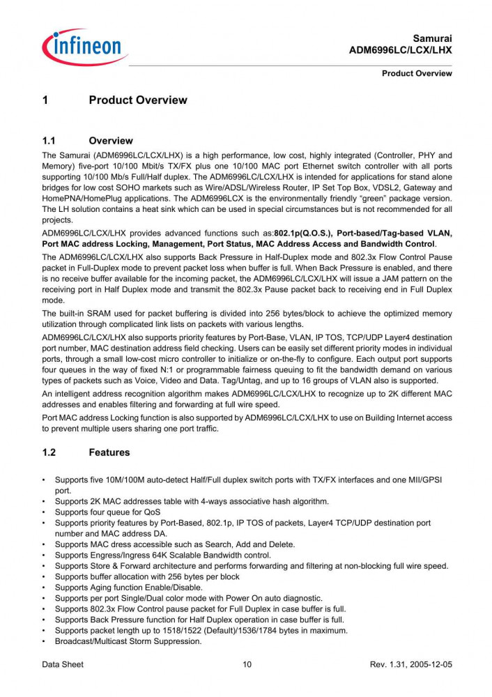 ADM6996LC technical document page 10