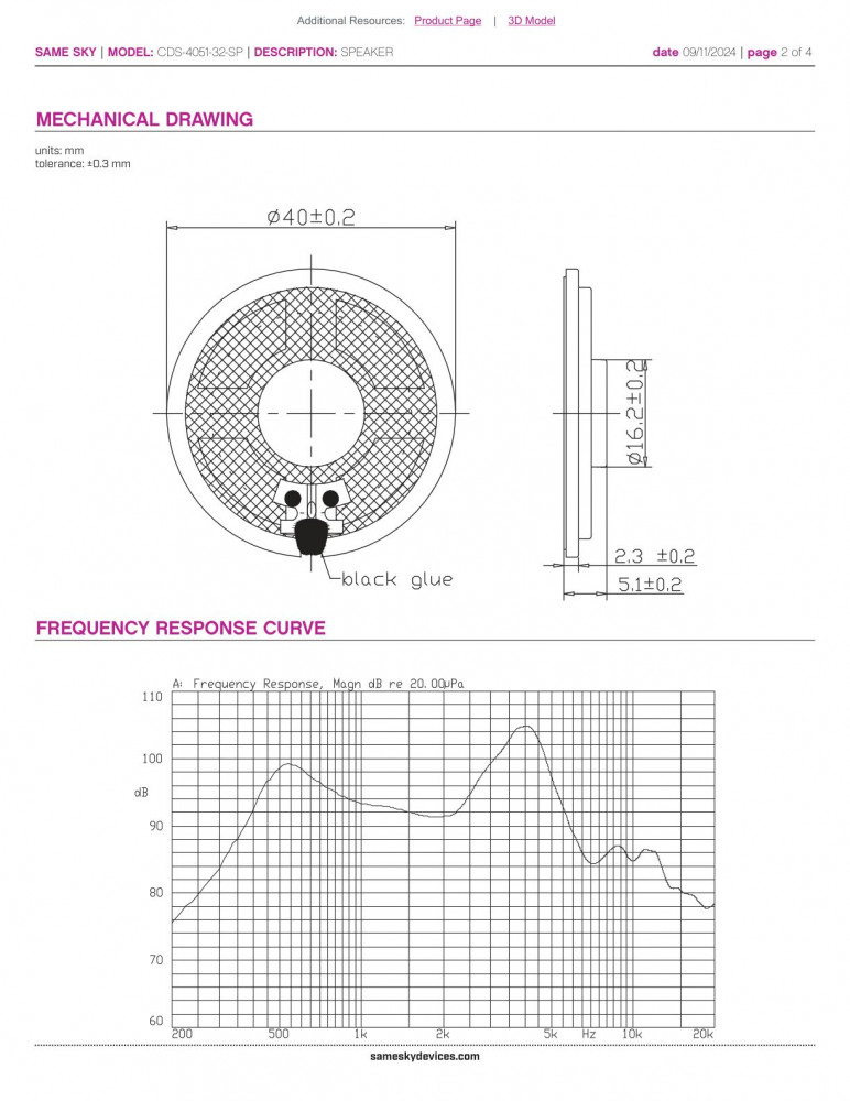 CDS-4051-32-SP datasheet page 2