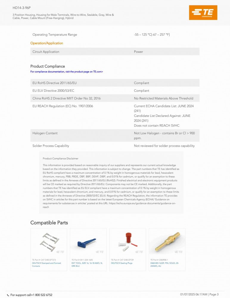 HD14-3-96P technical document page 3