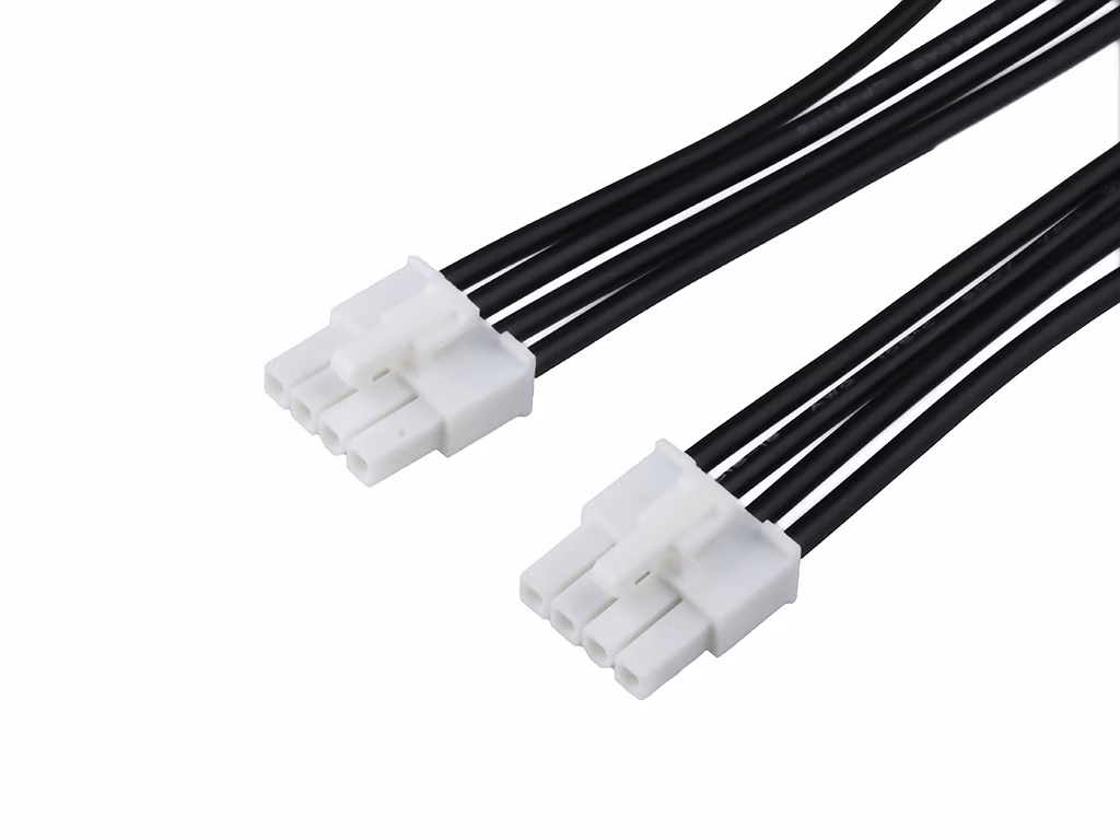 Pico-Lock Female-to-Pigtail Off-the-Shelf (OTS) Cable Assembly, 3.00mm Pitch, Single Row, Gold (Au) Plating, 300.00mm Length, 18 AWG, 6 Circuits, Black
