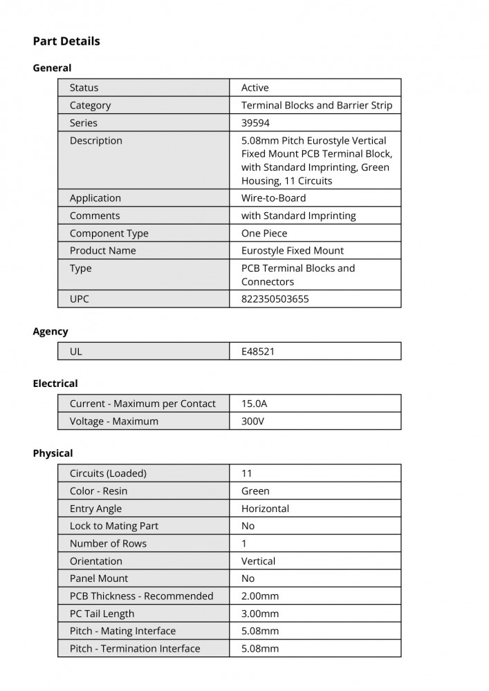 MOLEX 395945011 document image, page 2