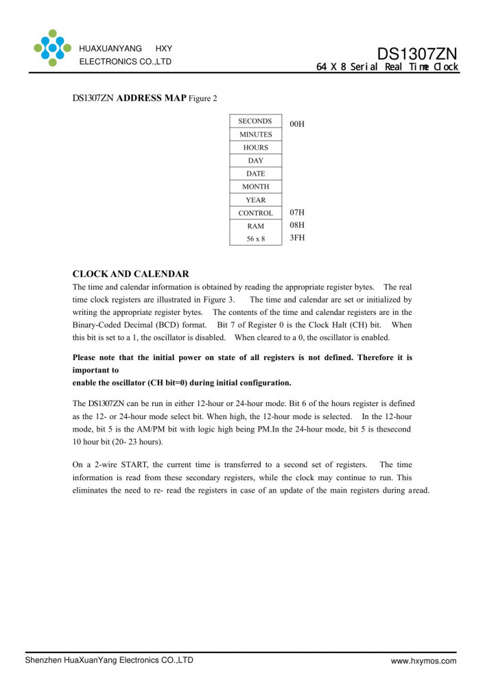 DS1307ZN-HXY datasheet page 4