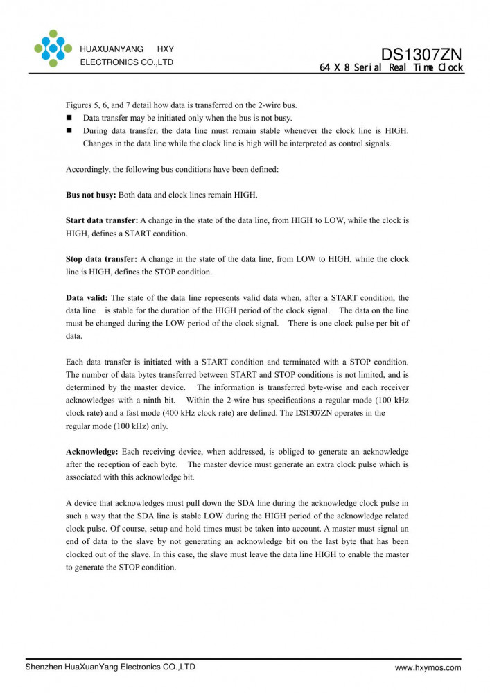DS1307ZN-HXY datasheet page 7
