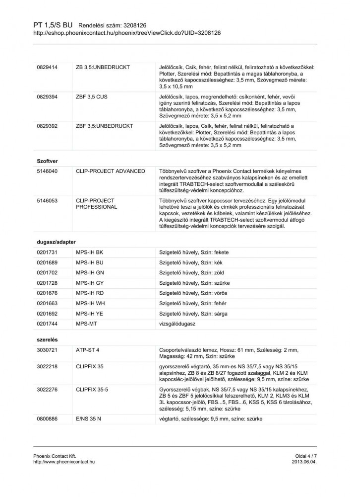 PT 1,5/S BU 3208126 technical document page 4