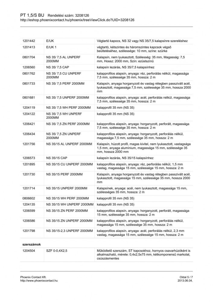 PT 1,5/S BU 3208126 technical document page 5