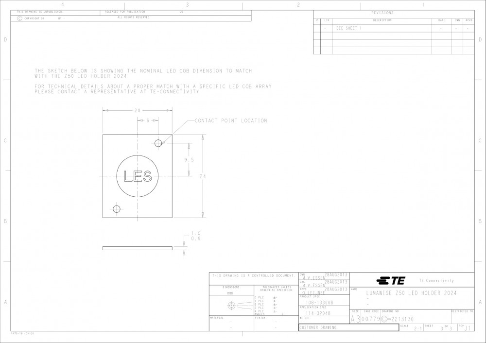 TE Connectivity 2213130-2 drawing page 3
