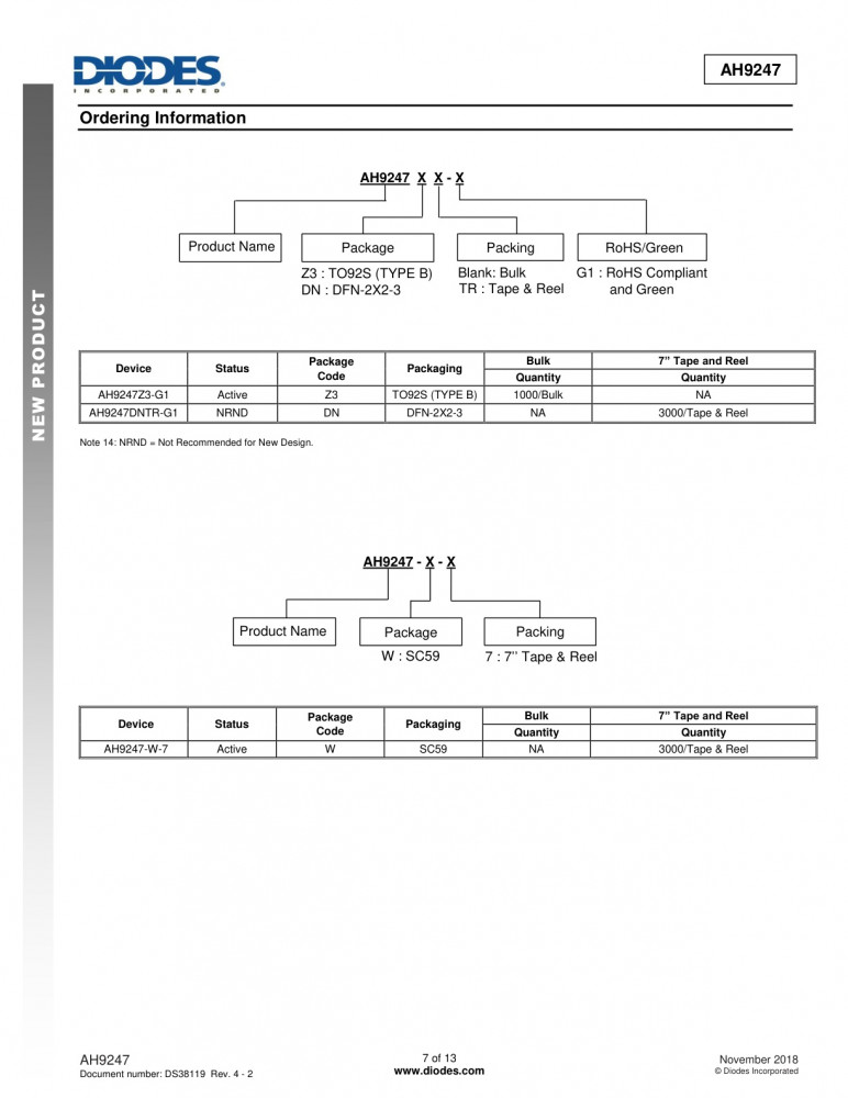 AH9247 datasheet page 7