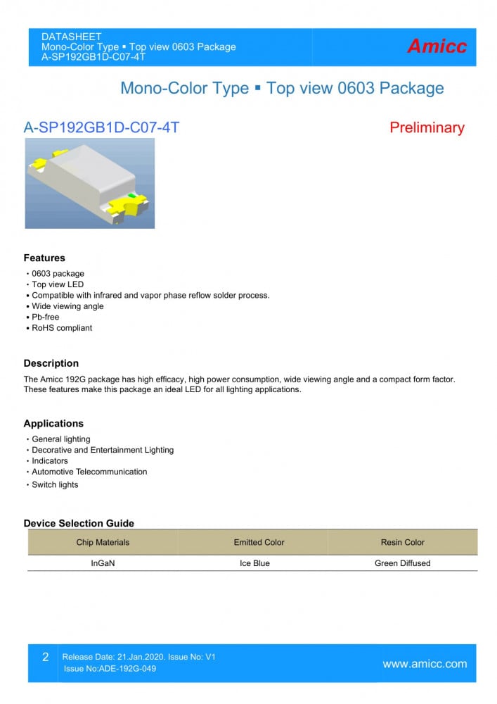 A-SP192GB1D-C07-4T specification page 2